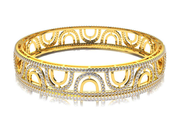 Buy Daily Wear Diamond Bangle – Jewelslane