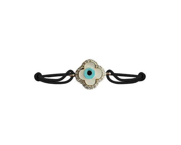 Buy Evil Eye Clover Charm Bracelet – Jewelslane