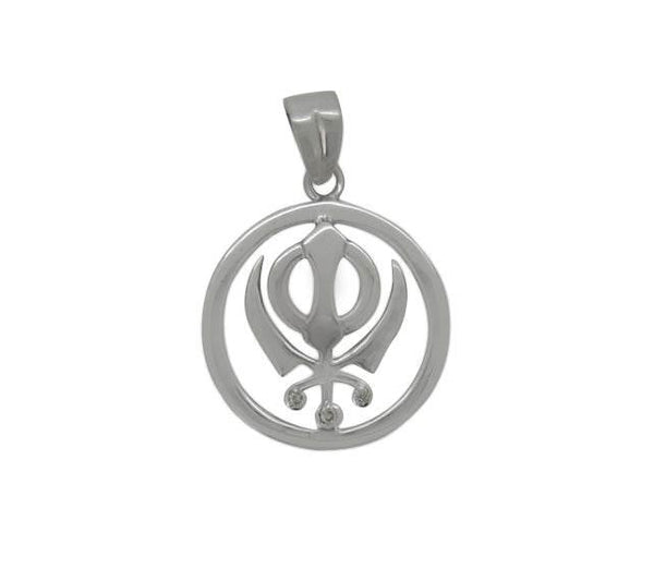 Buy Sacred Symbolism: Silver Khanda Pendant – Jewelslane